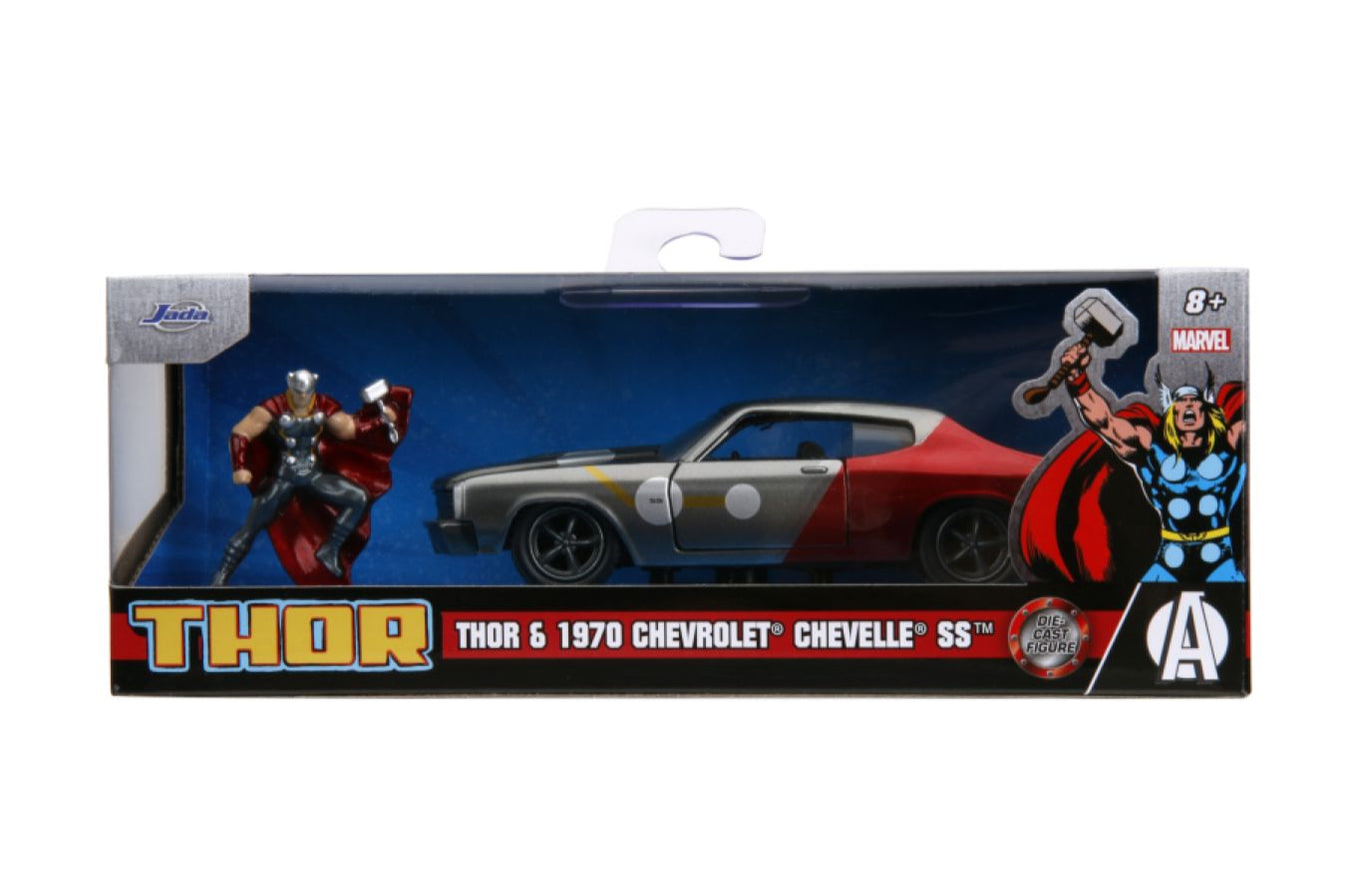 Marvel 1970 Chevy Chevelle SS with Thor Diecast Vehicle | 1:32 Scale – Puffs Pop Culture